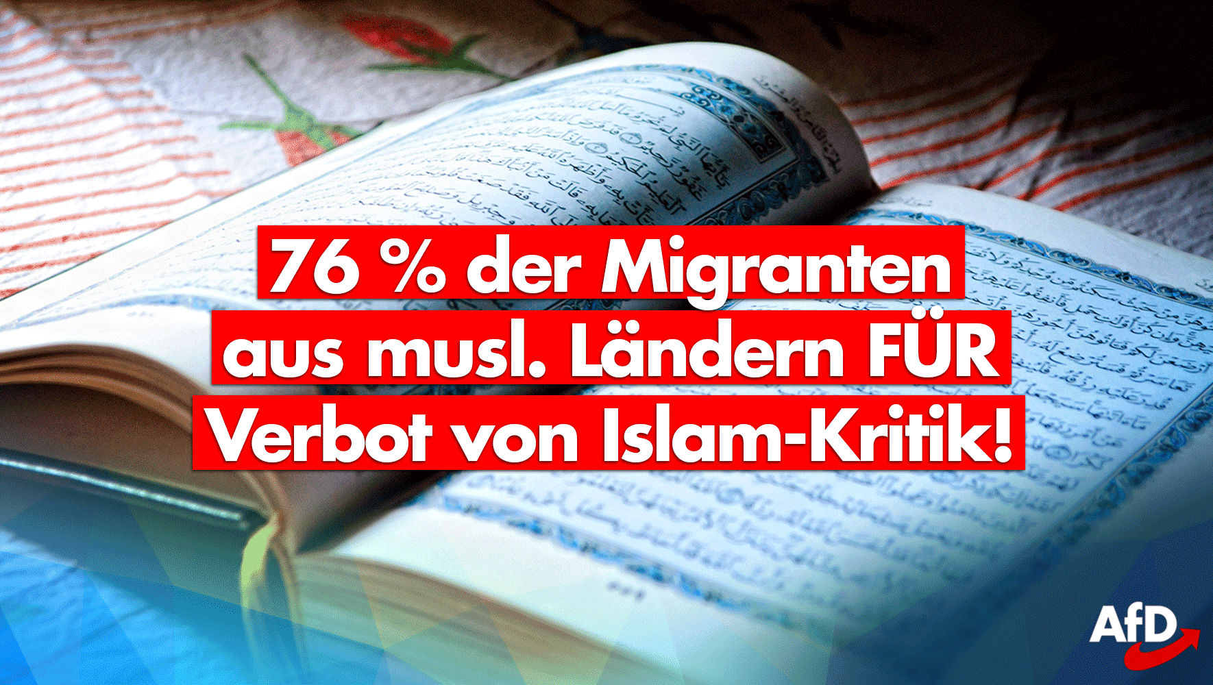 76 % der Moslems: Kritik am Islam muss verboten werden | AfD Kompakt