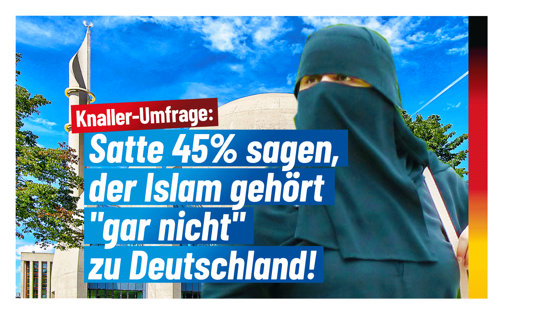 Mehrheit der Deutschen unterstützt islamkritische AfD-Positionen | AfD ...