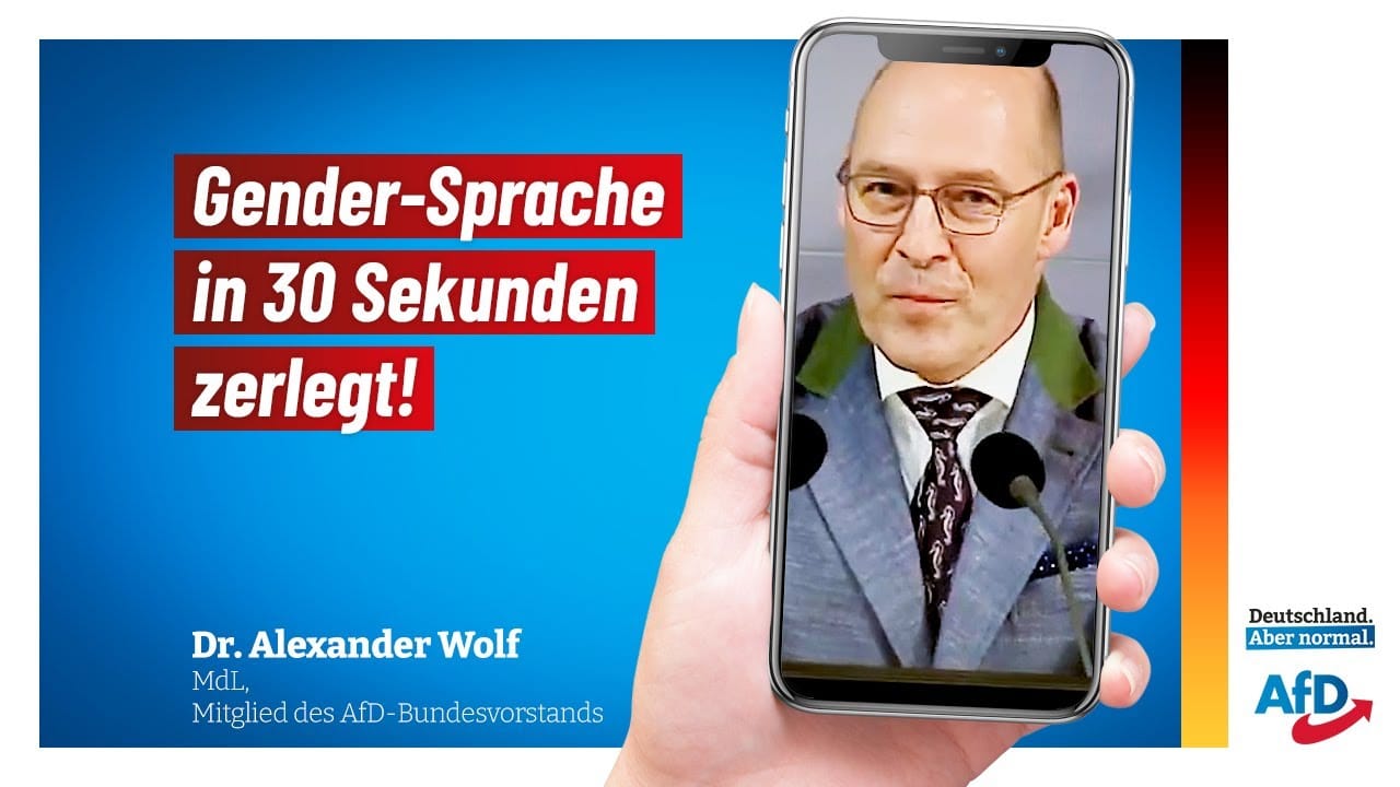 Gender-Sprache in 30 Sekunden zerlegt! | AfD Kompakt