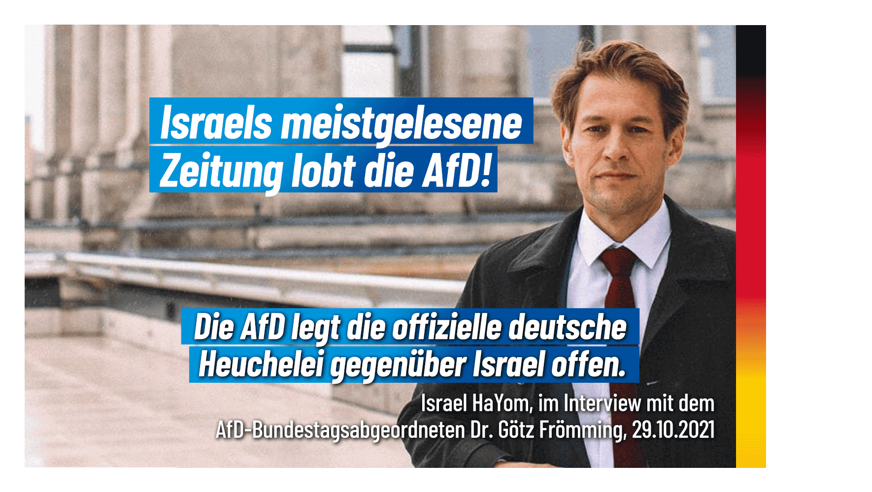 Anerkennung wächst: Israels meistgelesene Zeitung lobt die AfD! | AfD ...