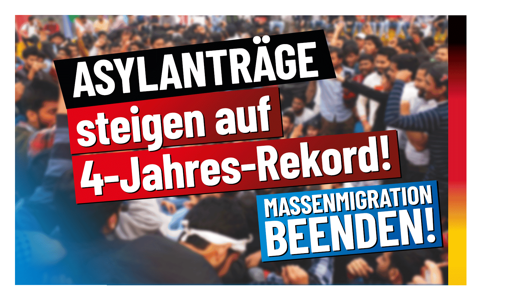 Asyl-Anträge steigen stark auf Vier-Jahres-Rekord! | AfD Kompakt