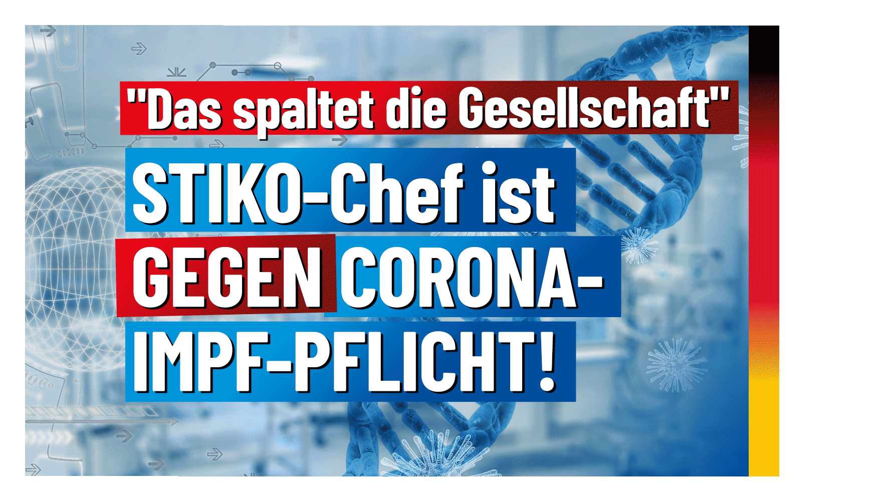 Stiko-Chef lehnt Impfpflicht ab: „Das spaltet die Gesellschaft!“ | AfD ...