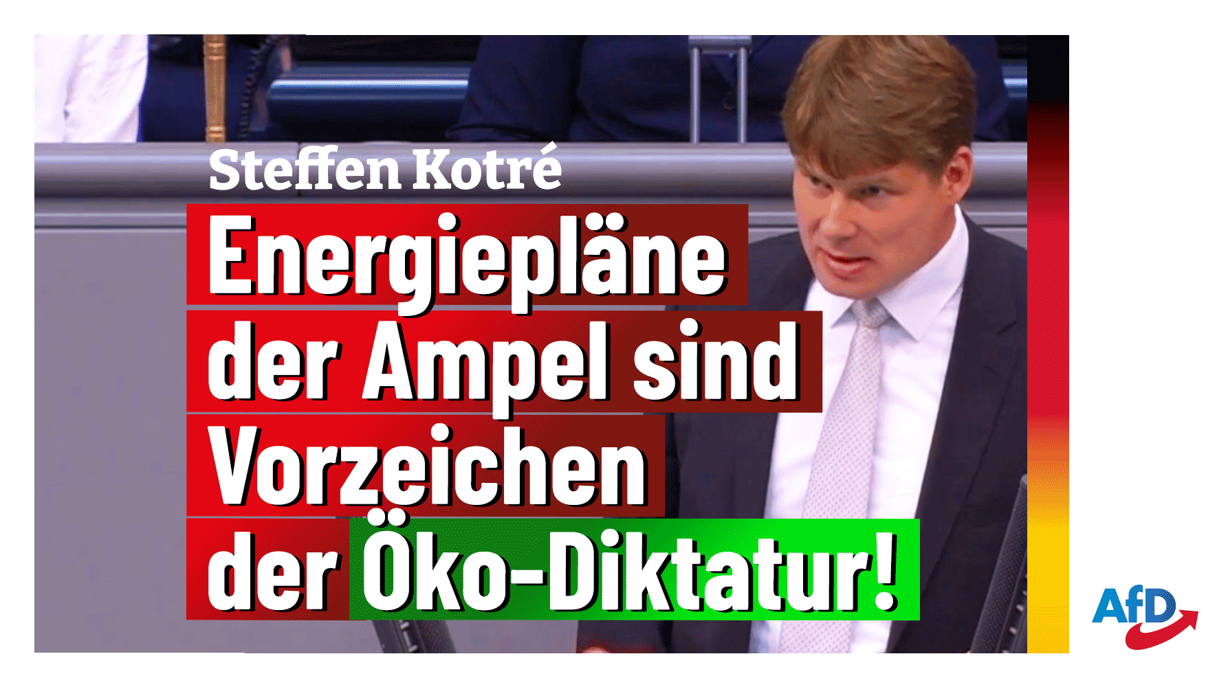 Steffen Kotré zum Wahnsinn des beschleunigten Ausbaus der erneuerbaren ...