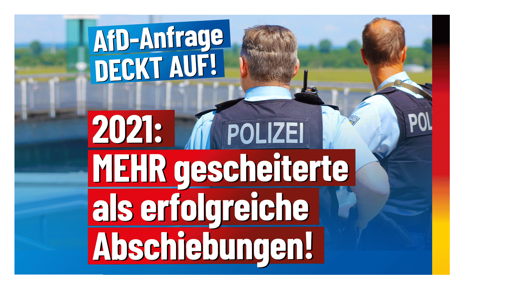 Asyl-Farce: 2021 sind mehr Abschiebungen gescheitert als vollzogen ...